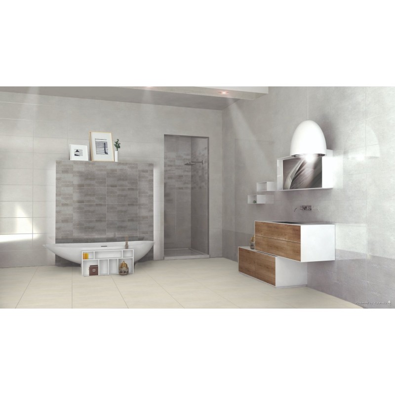 "Surface Off White MATT 60x60 Tile: Clean Elegance for Versatile Spaces"