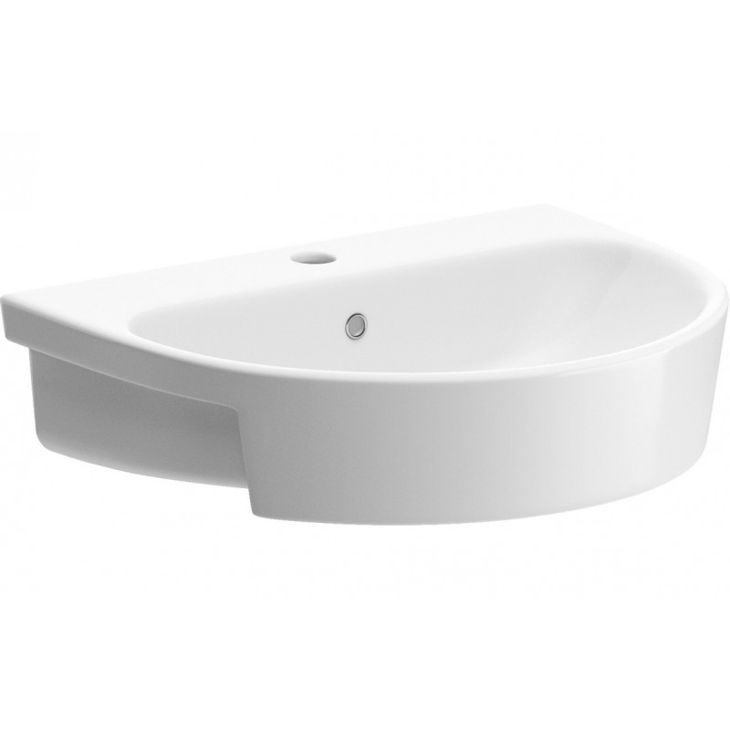 Spring 555x435mm 1TH Semi Recessed Basin
