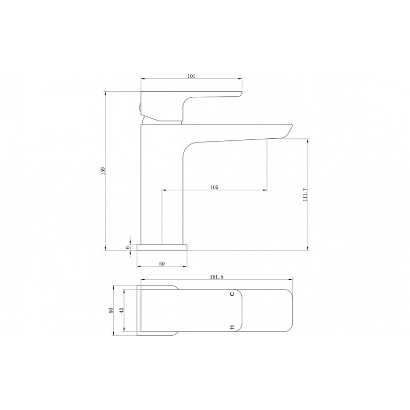 Barry Mono Basin Tap - Brushed Brass