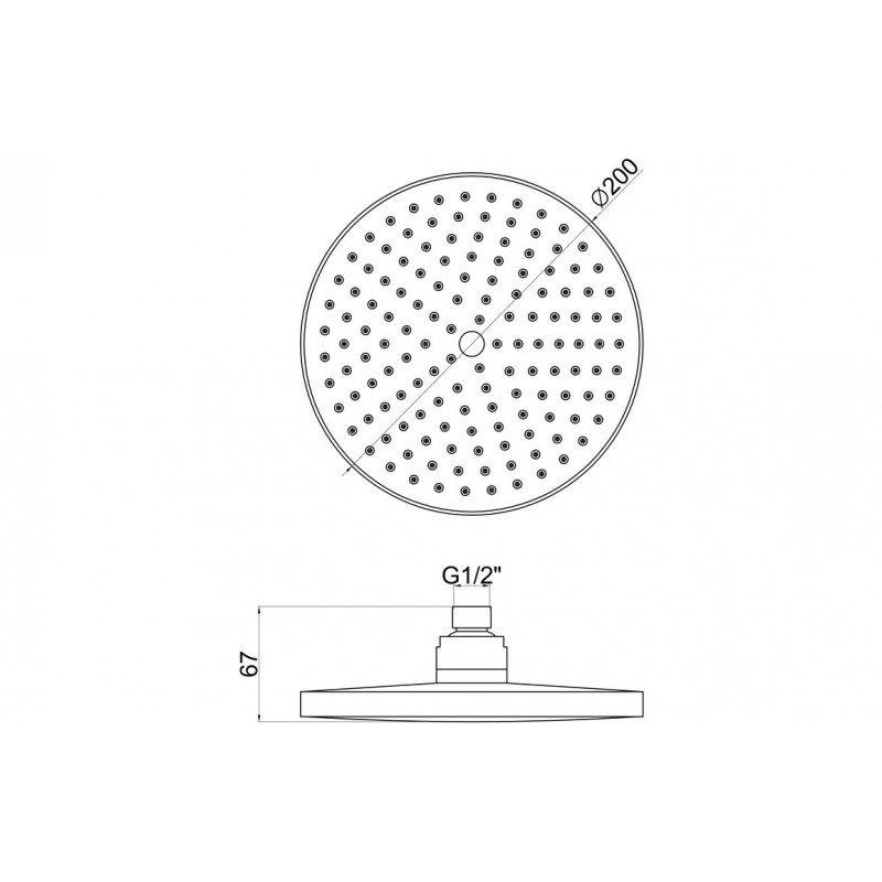 Moon Shower Pack One - Twin Two Outlet w/Handset & ABS Overhead