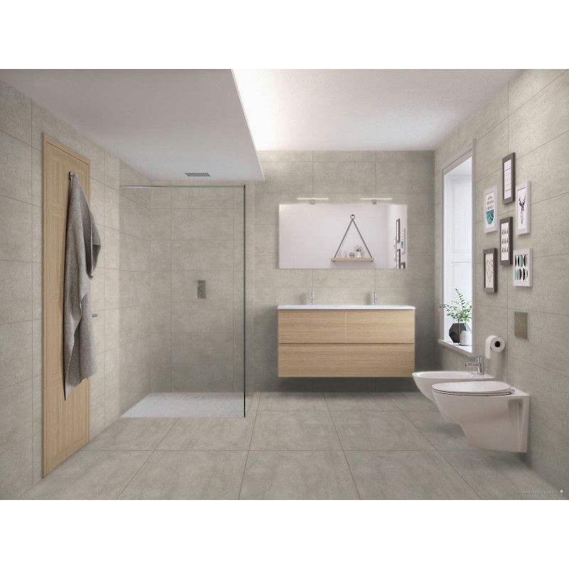 Paleo Grey Matt 80x80 – Large Porcelain Stone-Effect Floor & Wall Tile