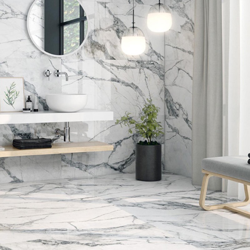 Invisible 60x120 Polished Porcelain Tiles | Versatile Elegance for ...