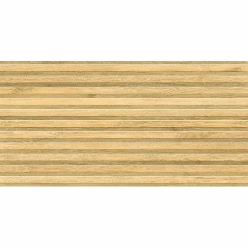 Cane Oak Panel Porcelain Tile 60x120 – Matte Wood-Effect Wall Tile